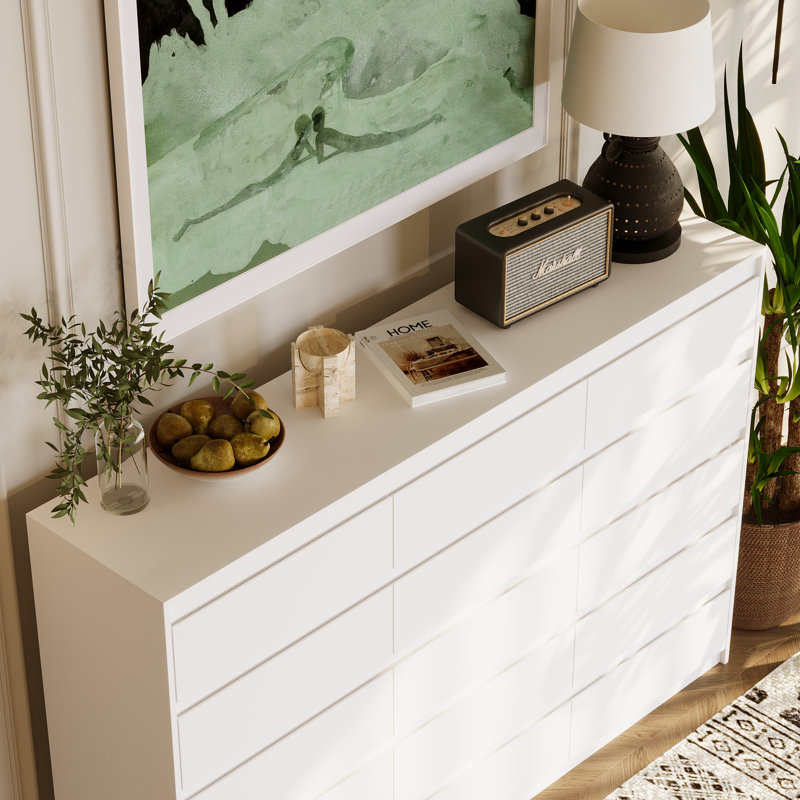 Modern 15 Drawer Dresser With Anti Tip Safety And Minimalist Design